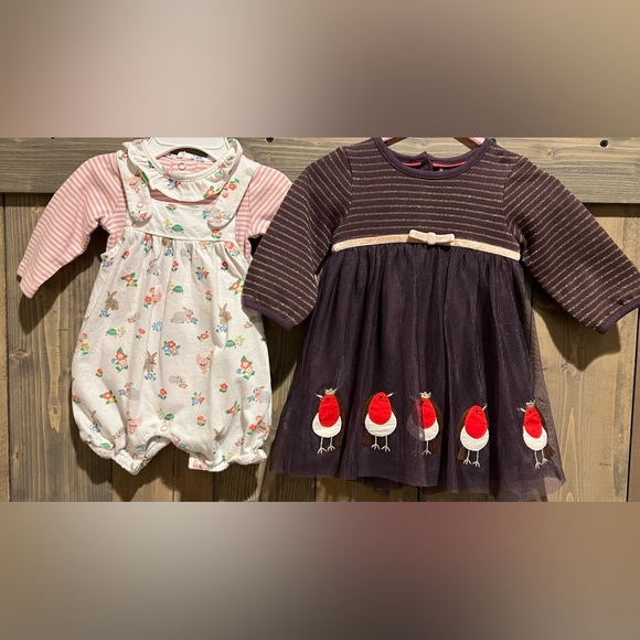 Baby Boden | Dresses | Lot Of 2 Baby Boden 3 Months Girl Purple Robin ...